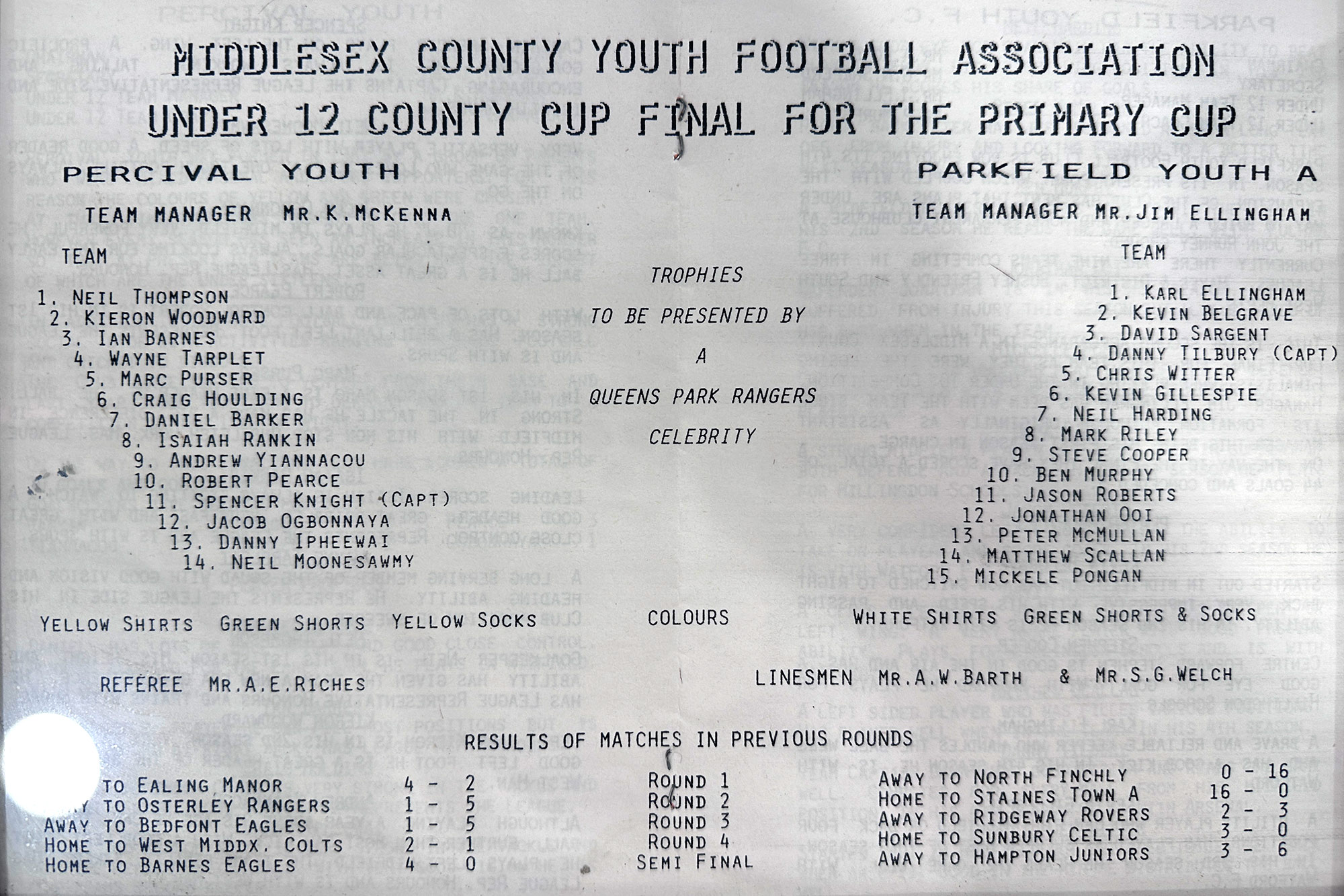 History - Parkfield Youth FC