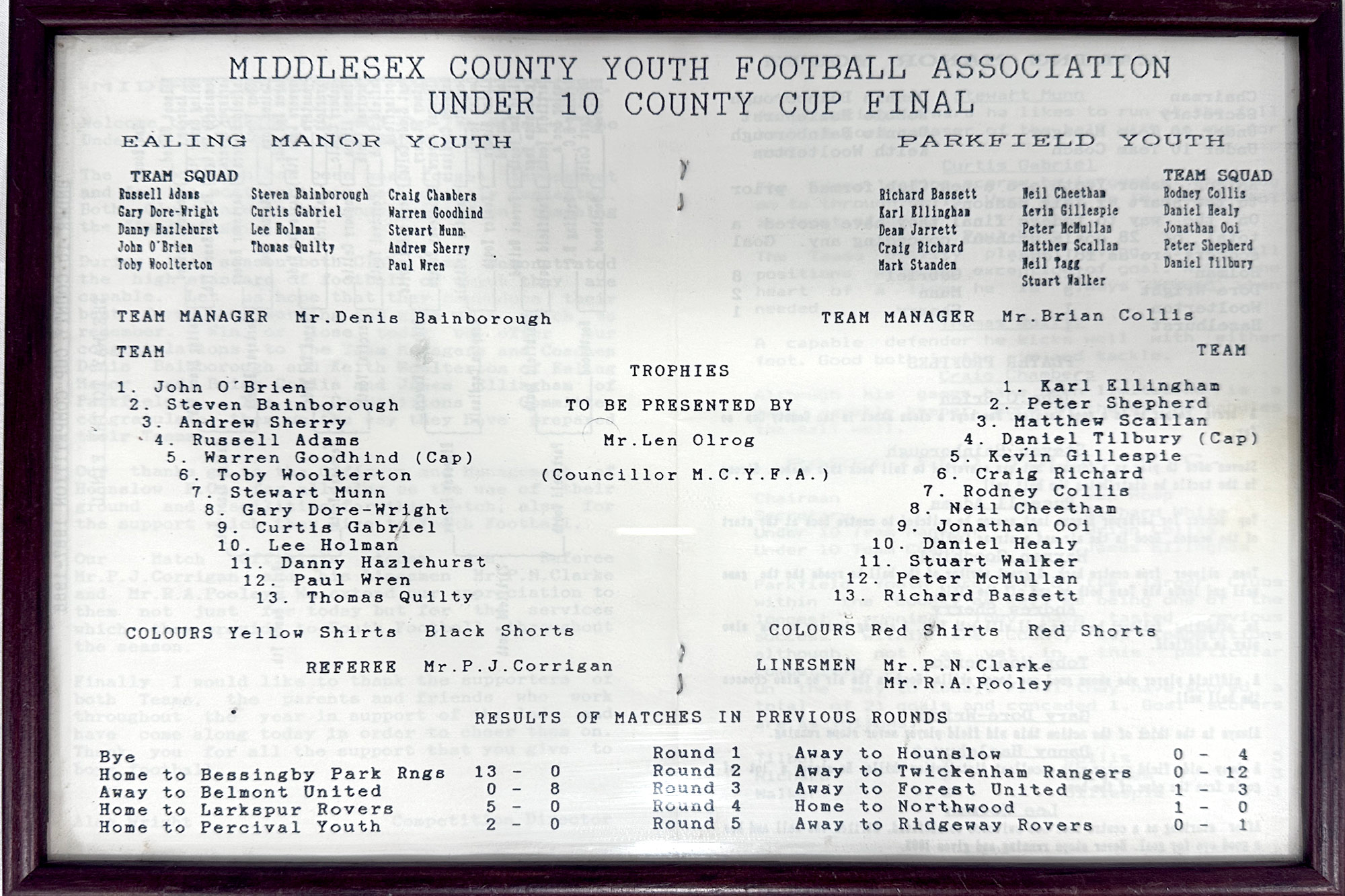 History - Parkfield Youth FC